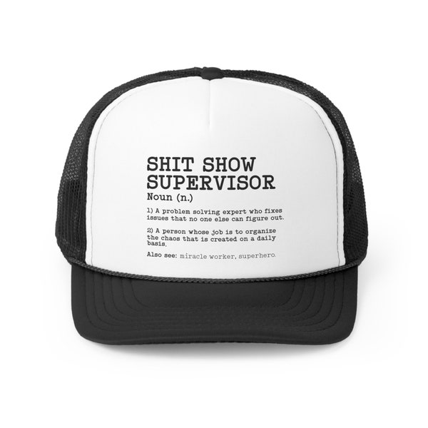 Shit Show Supervisor Hat - Etsy
