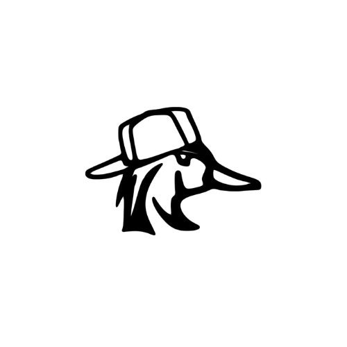 Duck Backwards Hat Decal / Truck Decal/ Car Decal/ Squatted Truck Decal ...