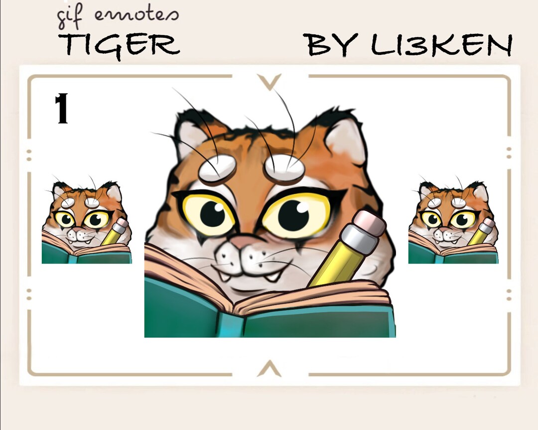 Tiger No1 Animated/gif Emote Twitch & Discord - Etsy