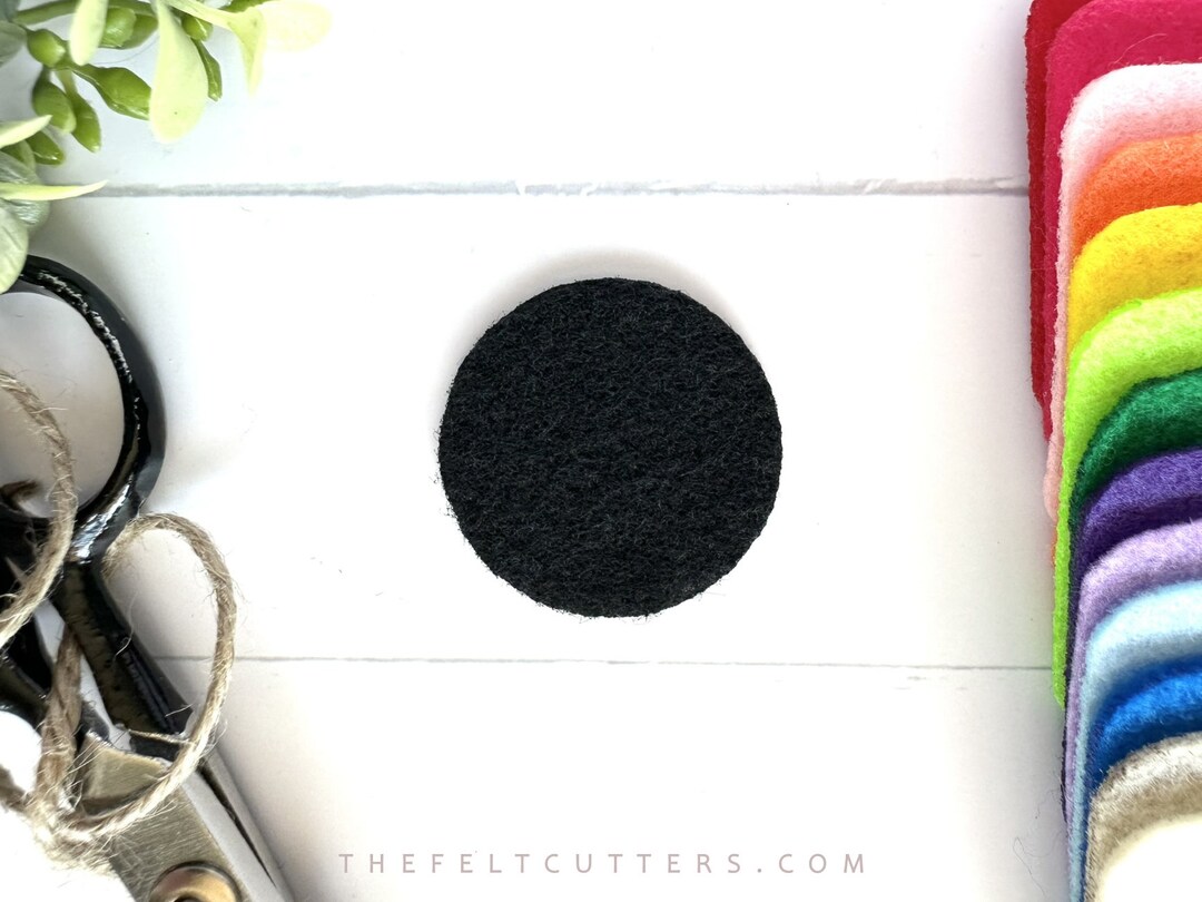 Felt Circle Cut Outs | Pre-cut + Ready-to-use Felt Shapes | Choose Your ...