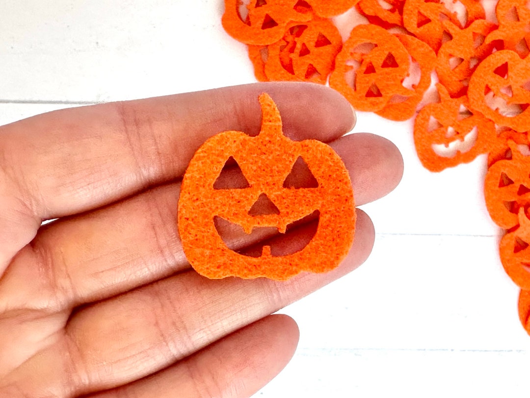 Felt Jack-o-lantern Cut Outs | Pre-cut + Ready to Use | Multiple Sizes ...