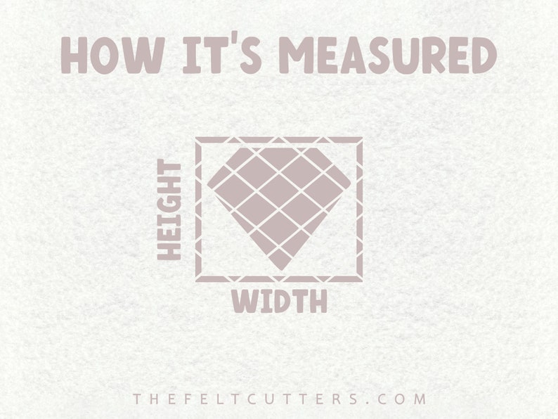 Felt Diamond Cut Outs | Pre-cut + Ready-to-use Felt Shapes | Choose ...