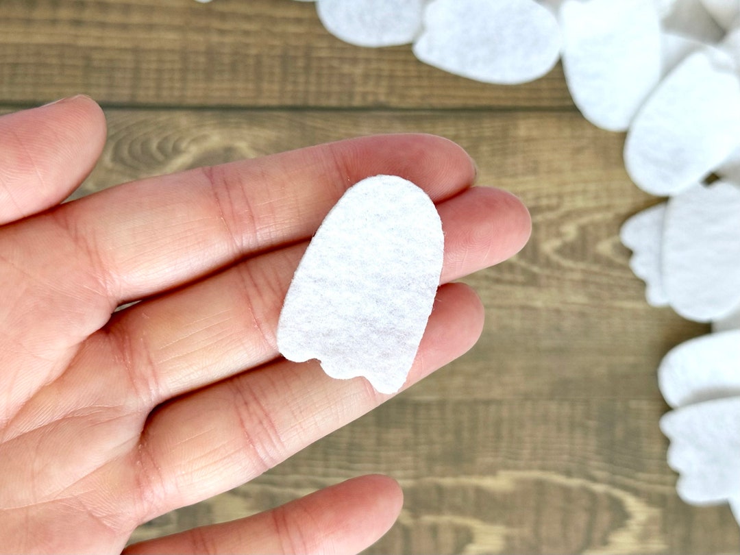 Felt Ghost Cut Outs | Pre-cut + Ready to Use | Multiple Sizes Available ...