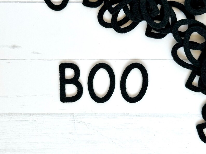 Felt "boo" Cut Outs | Pre-cut + Ready to Use | Multiple Sizes Available ...