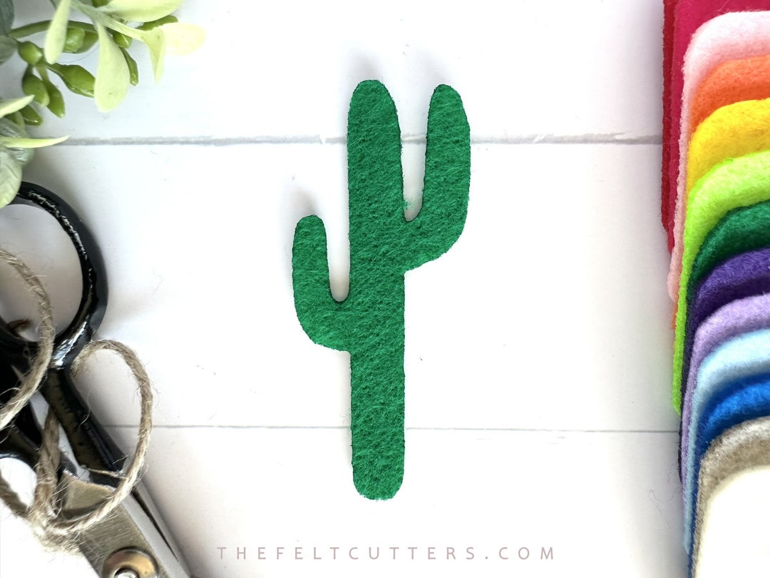 Felt Cactus Cut Outs | Pre-cut + Ready-to-use Felt Shapes | Choose Your ...