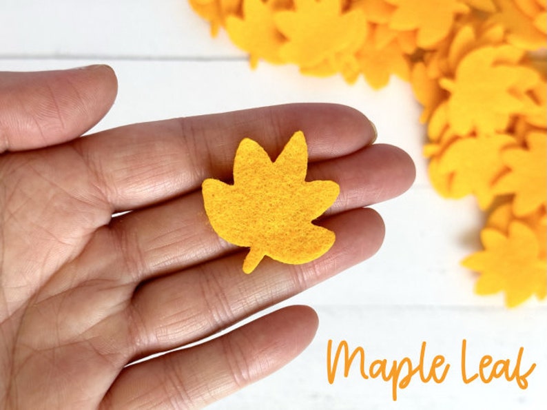 Felt Leaf Cut Outs | Pre-cut + Ready to Use | Multiple Sizes Available ...