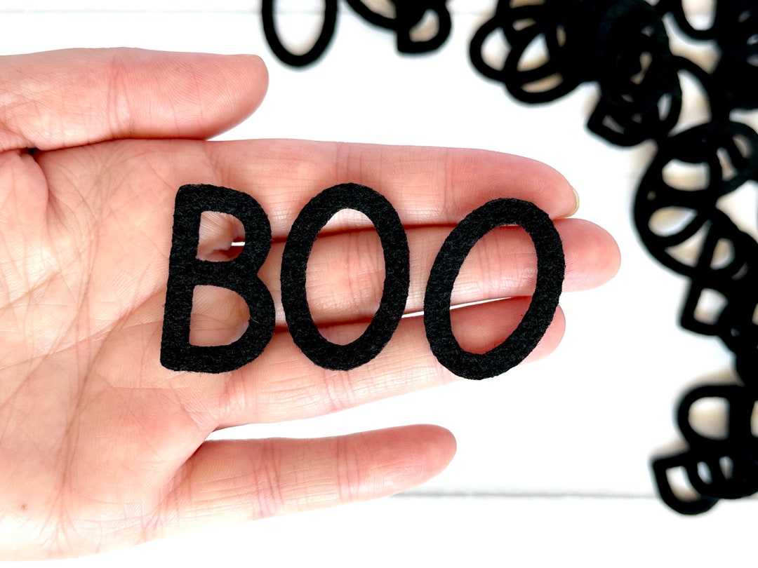 Felt "boo" Cut Outs | Pre-cut + Ready to Use | Multiple Sizes Available ...
