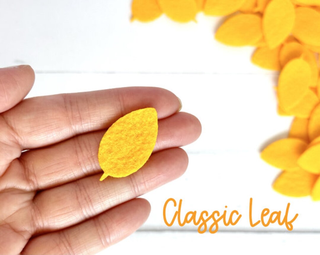 Felt Leaf Cut Outs | Pre-cut + Ready to Use | Multiple Sizes Available ...