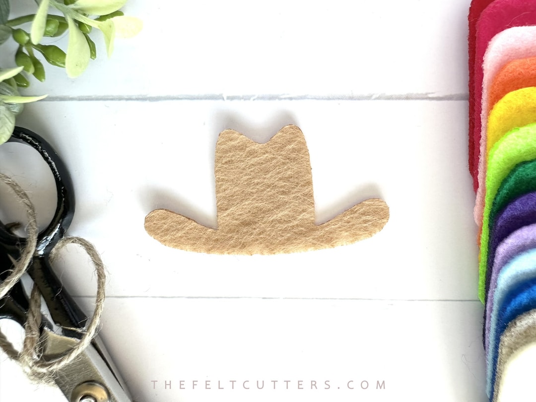 Felt Cowboy Hat Cut Outs | Pre-cut + Ready-to-use Felt Shapes | Choose ...