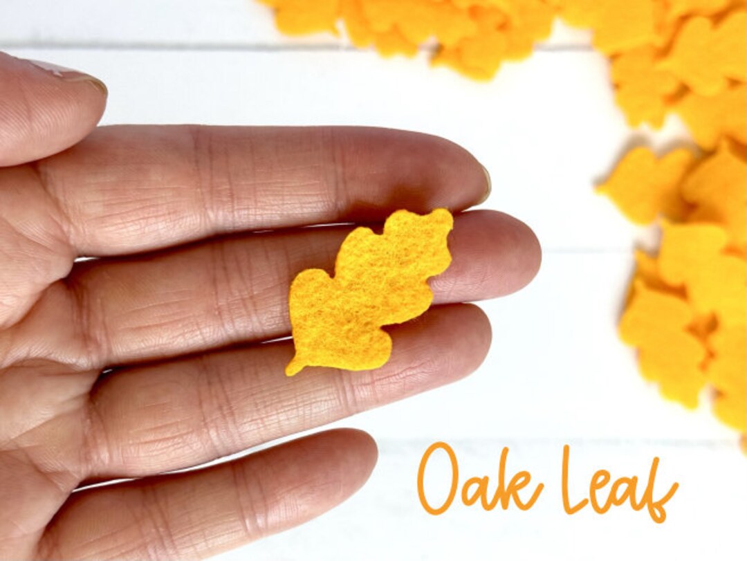 Felt Leaf Cut Outs | Pre-cut + Ready to Use | Multiple Sizes Available ...