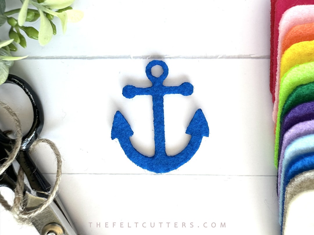 Felt Anchor Cut Outs | Pre-cut + Ready-to-use Felt Shapes | Choose Your ...