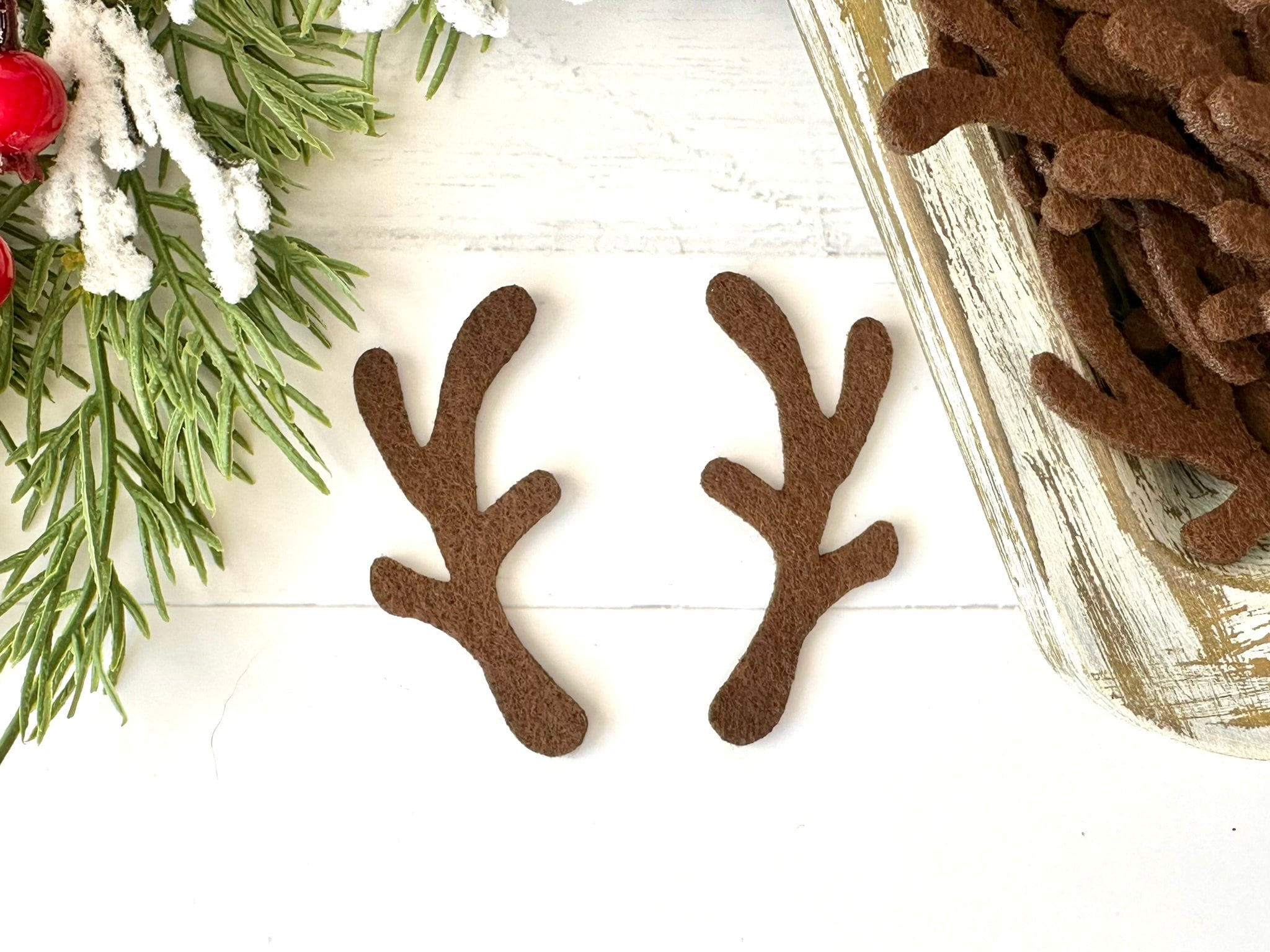 Felt Antlers Cut Outs | Pre-cut + Ready to Use Felt Shapes | Multiple ...