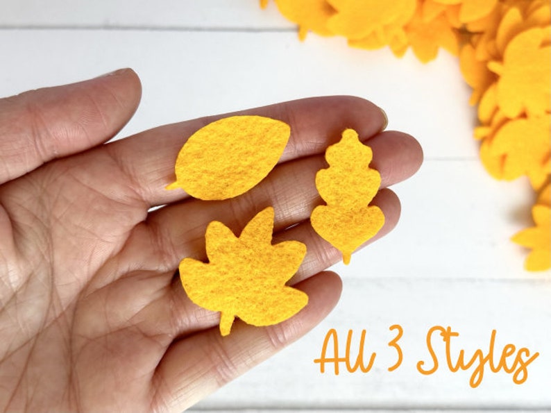 Felt Leaf Cut Outs | Pre-cut + Ready to Use | Multiple Sizes Available ...