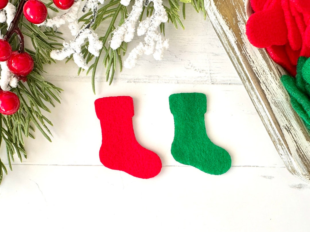Felt Stocking Cut Outs | Pre-cut + Ready to Use Felt Shapes | Multiple ...