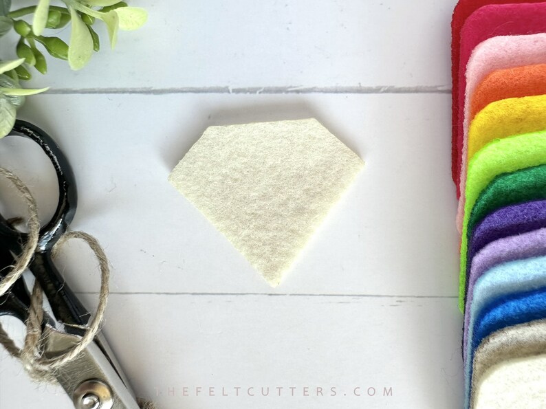 Felt Diamond Cut Outs | Pre-cut + Ready-to-use Felt Shapes | Choose ...