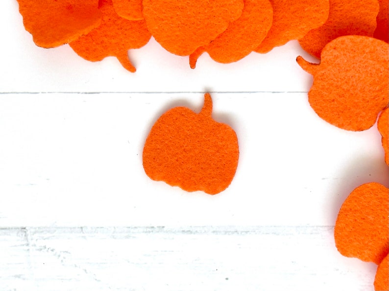 Felt Pumpkin Cut Outs | Pre-cut + Ready to Use | Multiple Sizes ...