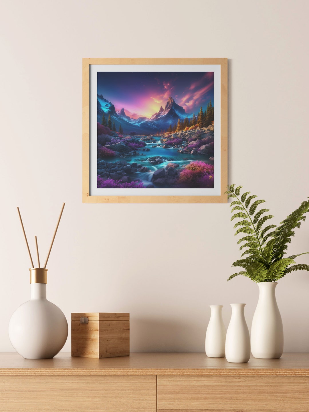 Modern Digital Scenery Wall Art Instant Download Printable Design for ...
