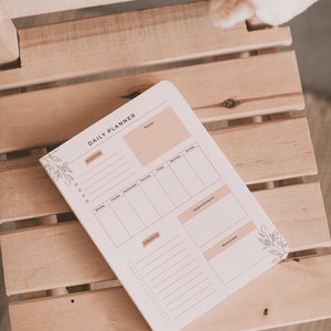 Cute Pink Digital & Printable Daily Planner - Etsy