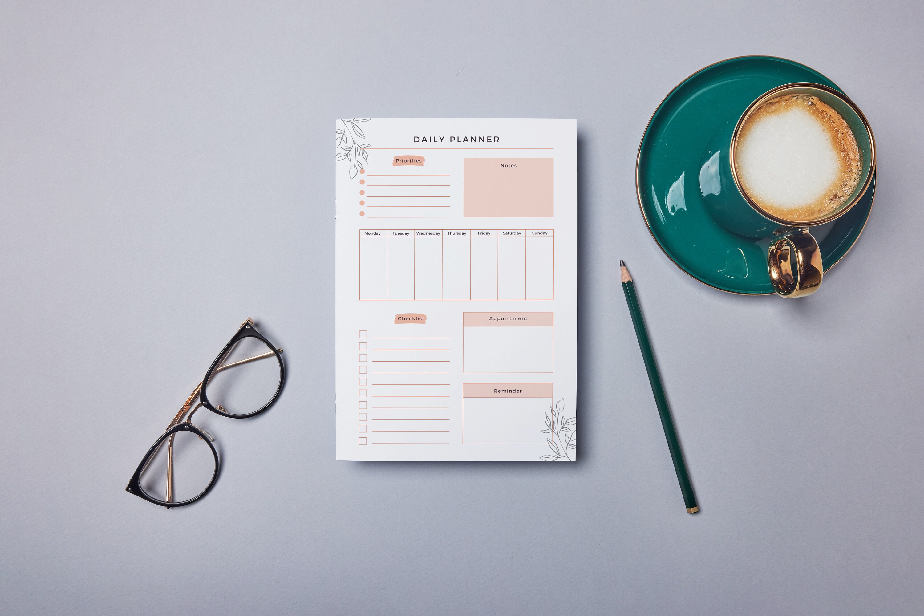 Cute Pink Digital & Printable Daily Planner - Etsy