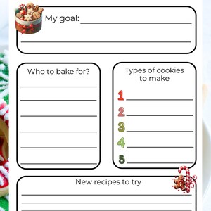 Christmas Cookie Planner Printable, Holiday Baking Organizer, 34 Pages ...