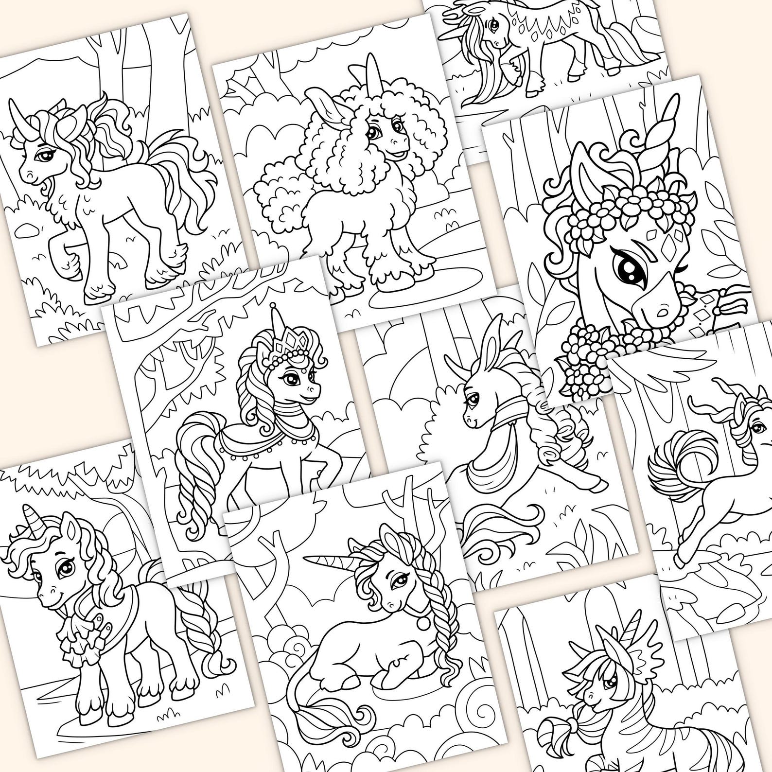 30 Unique Unicorn Coloring Pages | Unicorn Coloring Pages for Kids ...