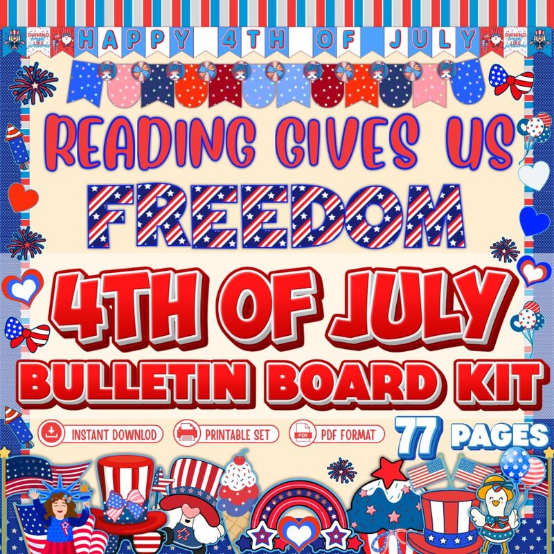 Patriotic Library Bulletins - Etsy
