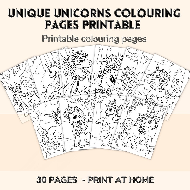 30 Unique Unicorn Coloring Pages | Unicorn Coloring Pages for Kids ...