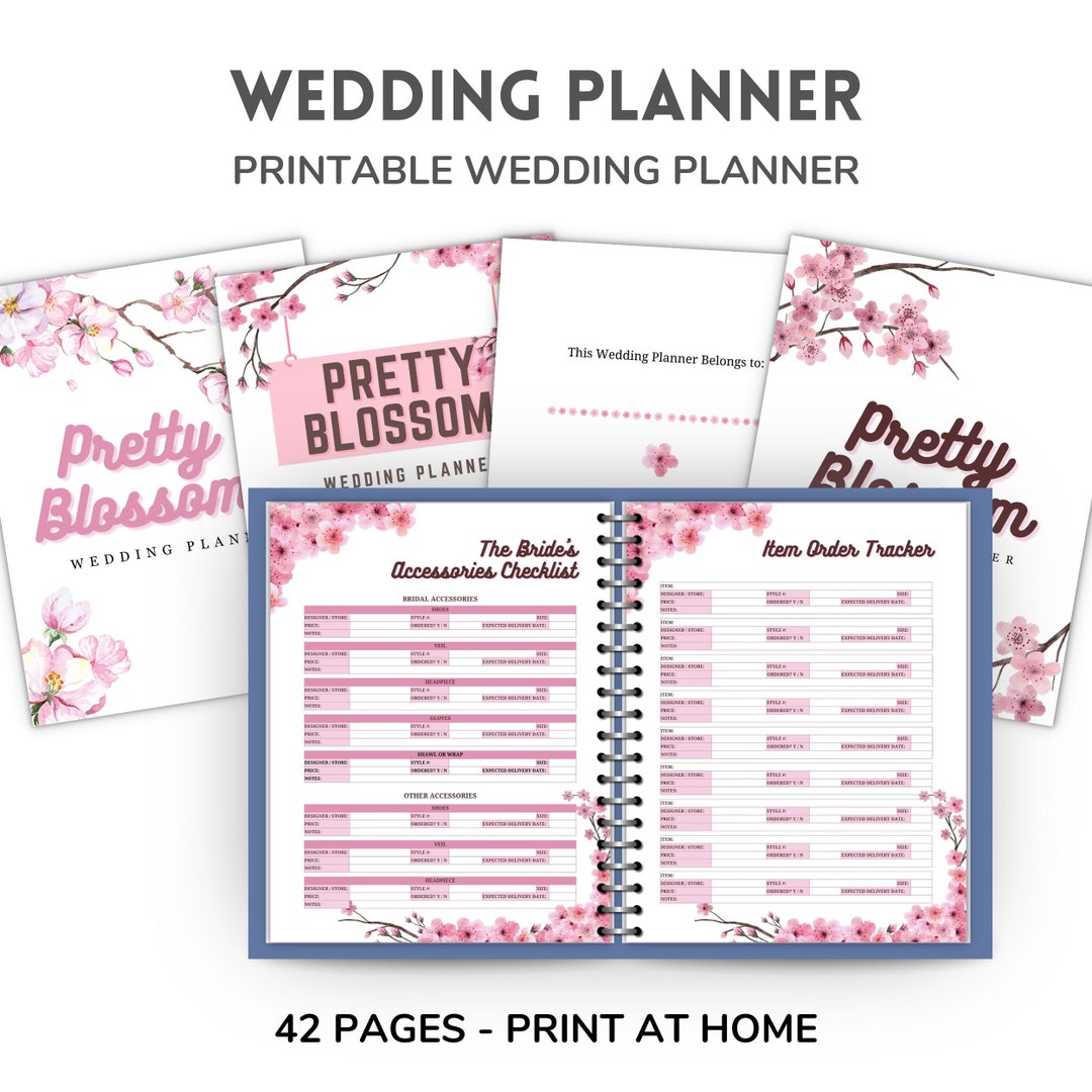 Printable Wedding Planner | Wedding Workbook | Wedding Planner ...