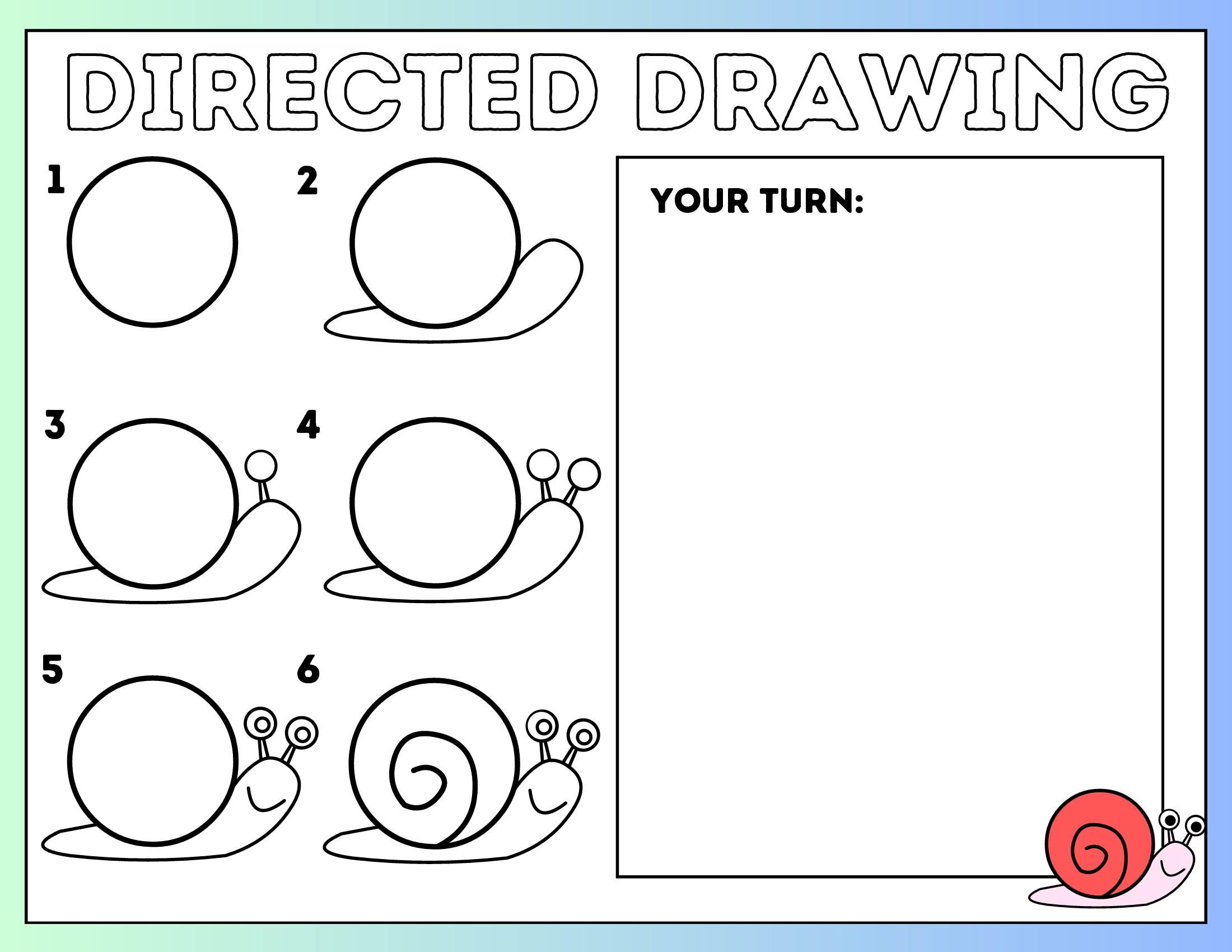 Kids Directed Drawing Pack Printable ,15 Directed Drawing Animals ...