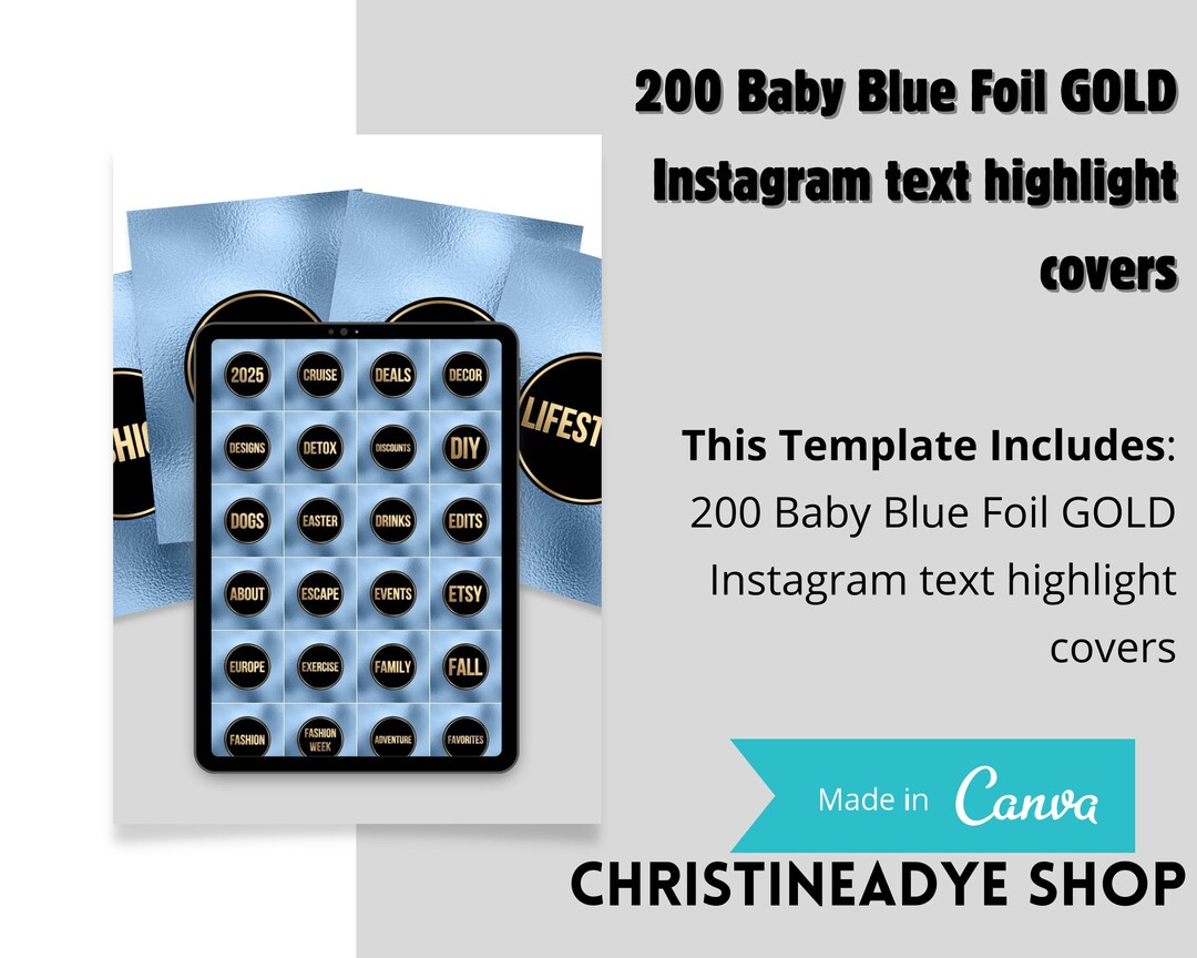 200 Blue Instagram Story Highlight Covers | Instagram Icons | Aesthetic ...