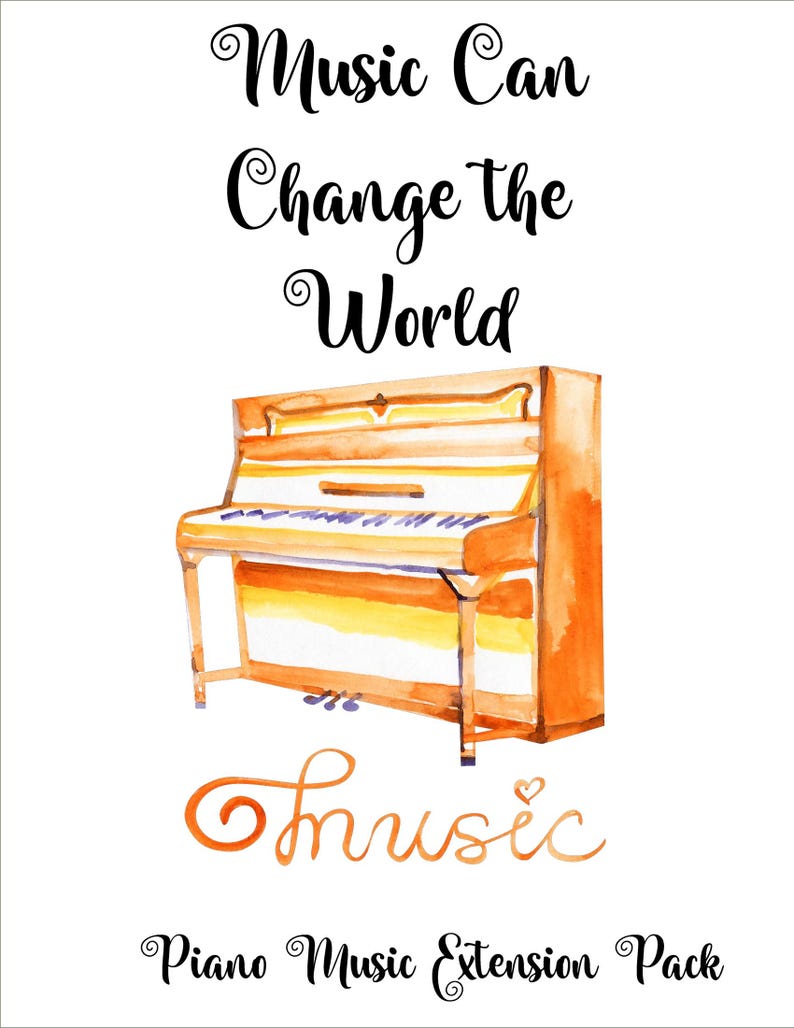 Kids Piano Practice Planner Printable PDF – 26 Page Music Lesson ...