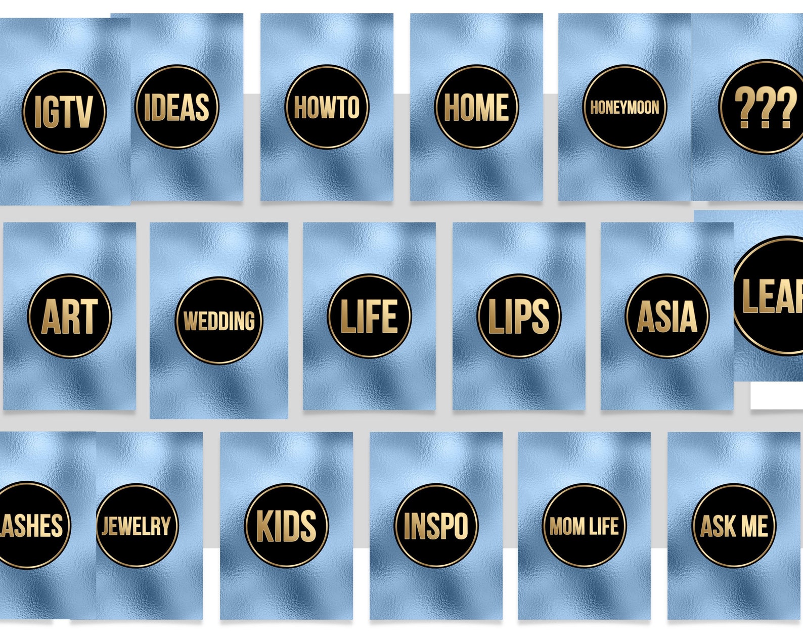 200 Blue Instagram Story Highlight Covers | Instagram Icons | Aesthetic ...