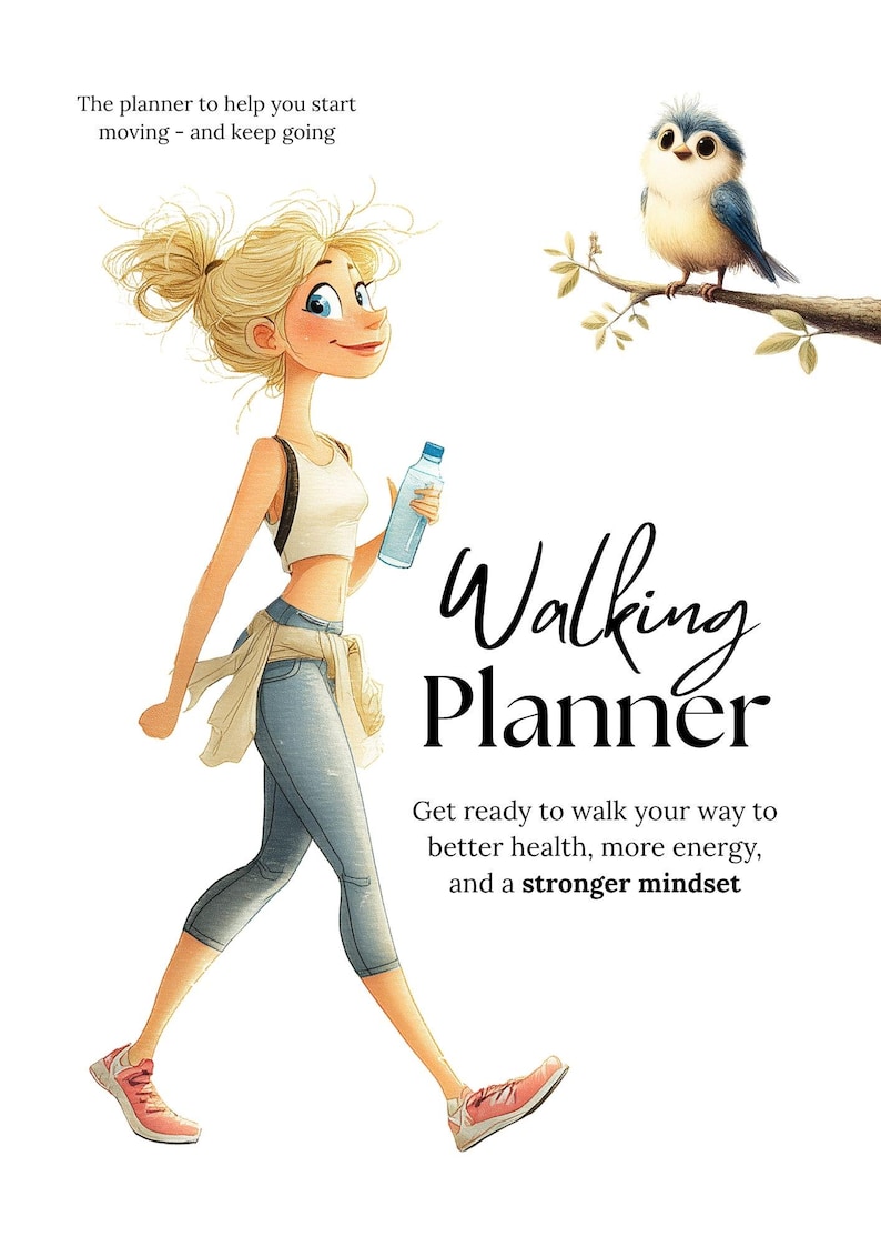 2026 Walking Planner Printable , Fitness Journal , Step Tracker , Daily ...