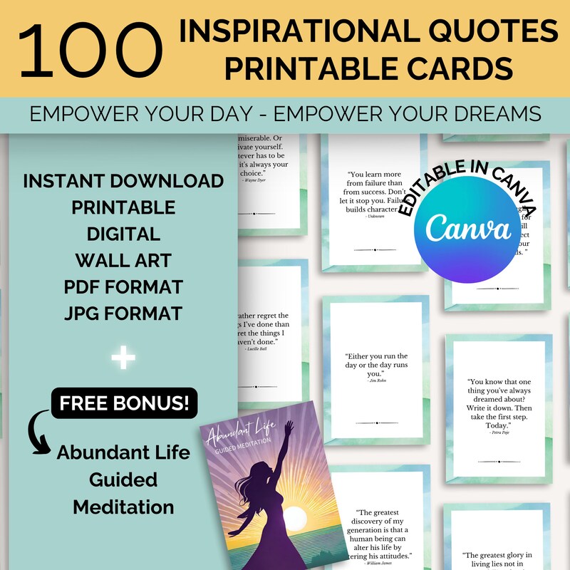 Inspirational Cards - Etsy