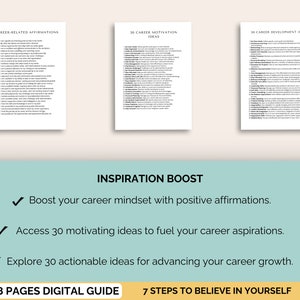 Career Goals Worksheets Bundle: Printable Worksheet for Goal Setting ...