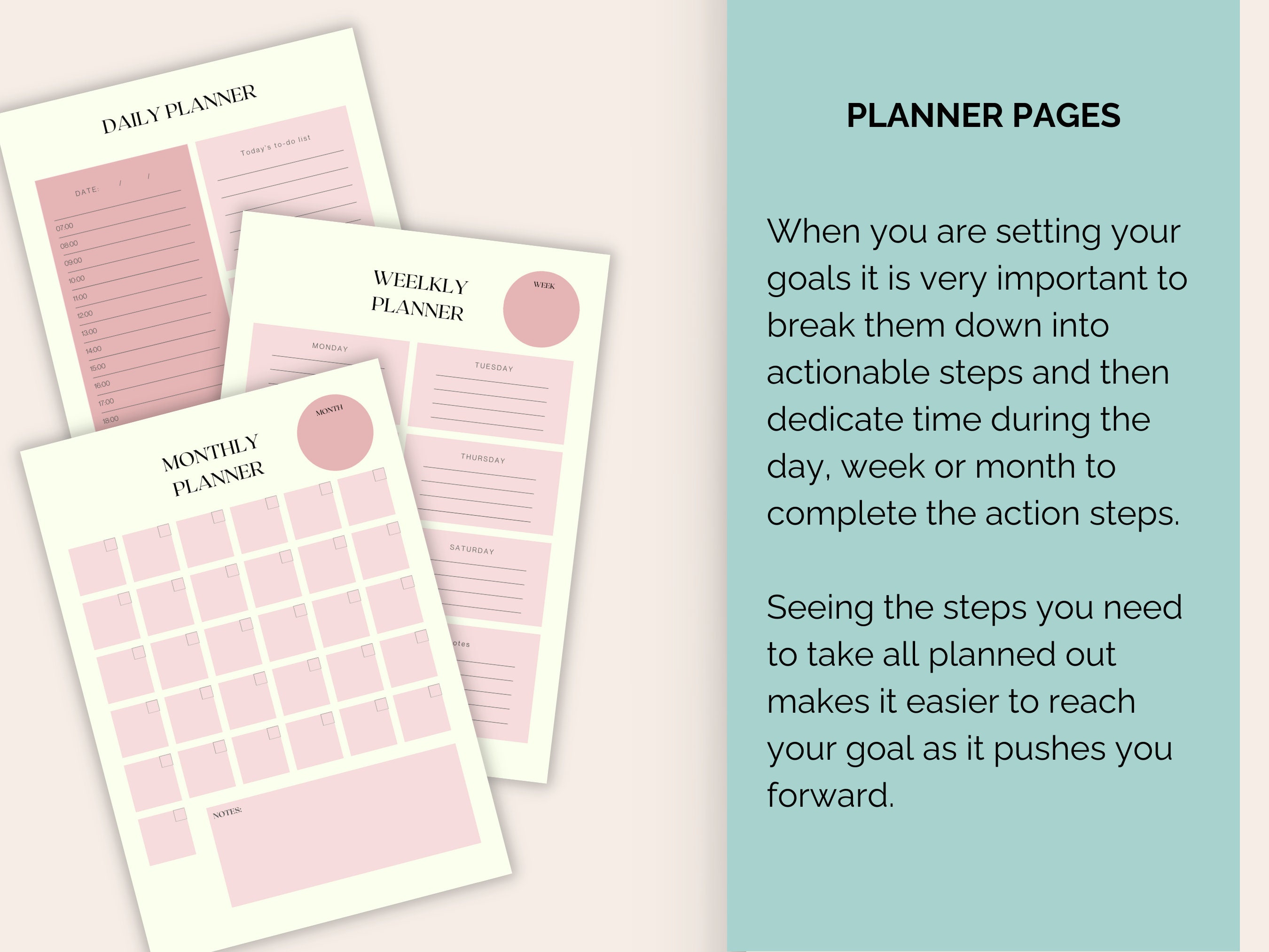 The Ultimate Goals Bundle, Smart Goals Planner, Life Goals Printable ...
