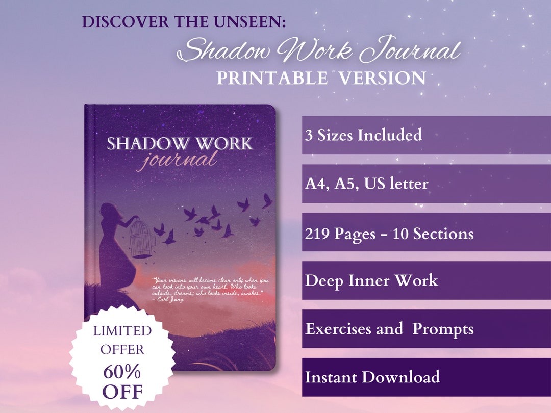 Shadow Work Journal With Prompts Reflective Self Discovery Diary