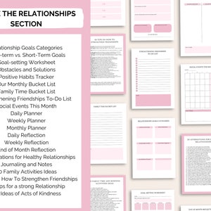 Printable Life Goal Planner Bundle, Smart Goal Setting Planner, Life ...