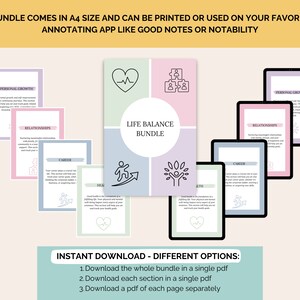 Printable Life Goal Planner Bundle, Smart Goal Setting Planner, Life ...