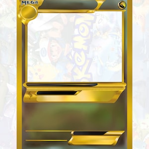 Custom Mega Pokemon Card SVG & PNG - Craft Your Pokemon Universe - Etsy