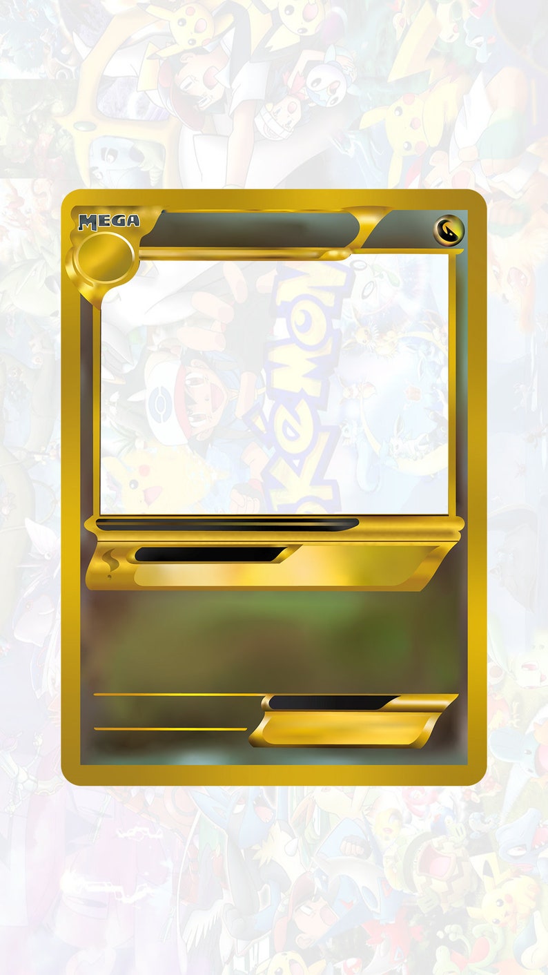 Custom Mega Pokemon Card SVG & PNG - Craft Your Pokemon Universe - Etsy