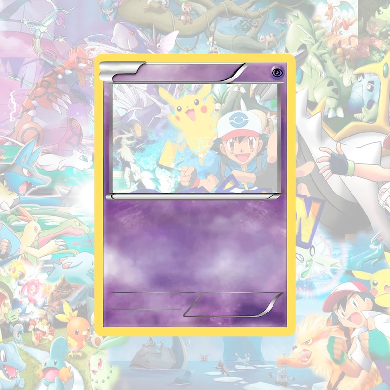 Blank Pokémons Card Template - Etsy