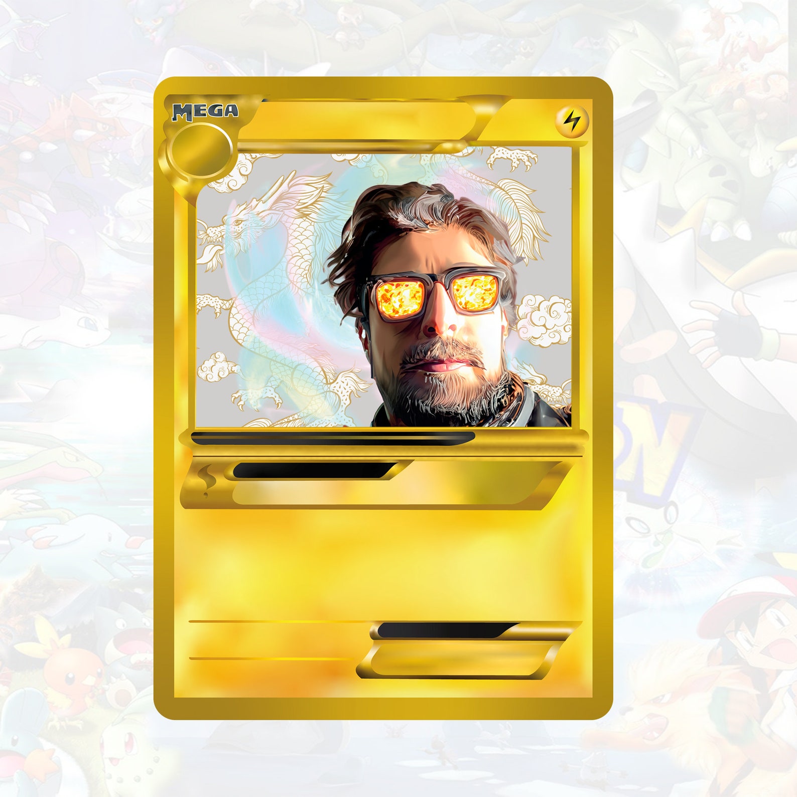 Create Your Pokemon Universe: High-res Electric TCG Card Templates for ...