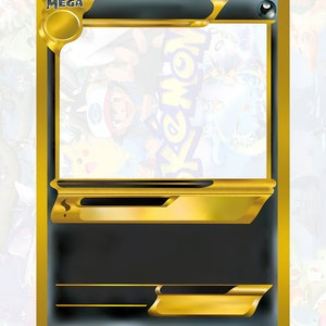Custom Mega Pokemon Card SVG & PNG - Craft Your Pokemon Universe - Etsy