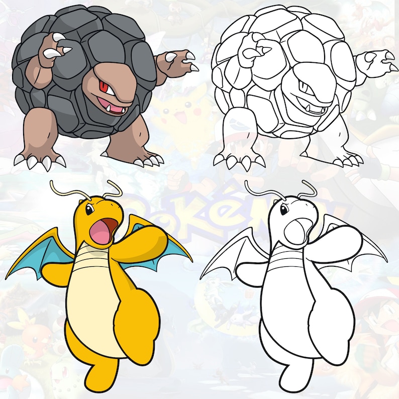 Pokemon SVG Bundle - 170 Dual Edition Files for Cricut, T-shirts ...