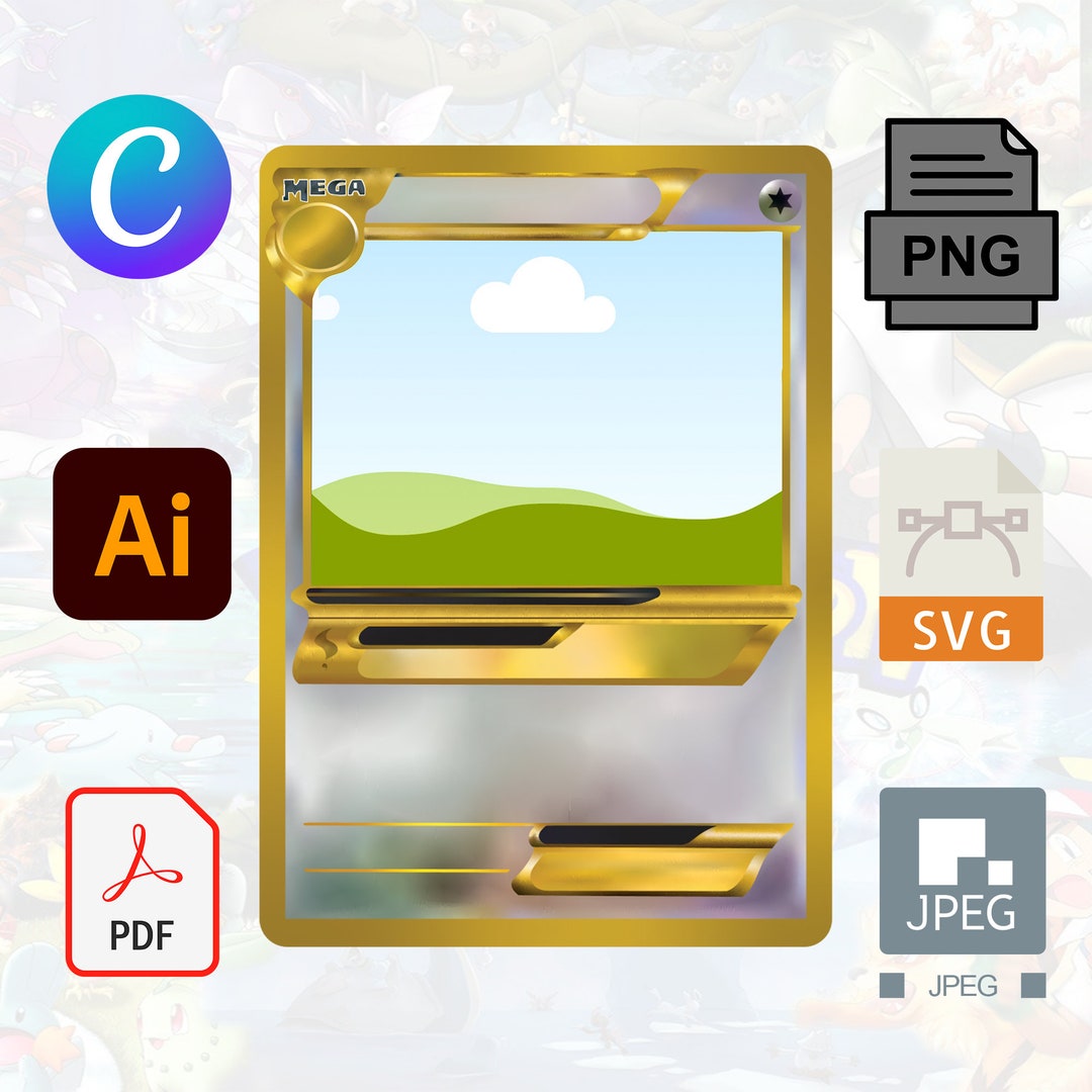 Custom Colorless Pokemon Card Template for Unique Gifts & Celebrations ...