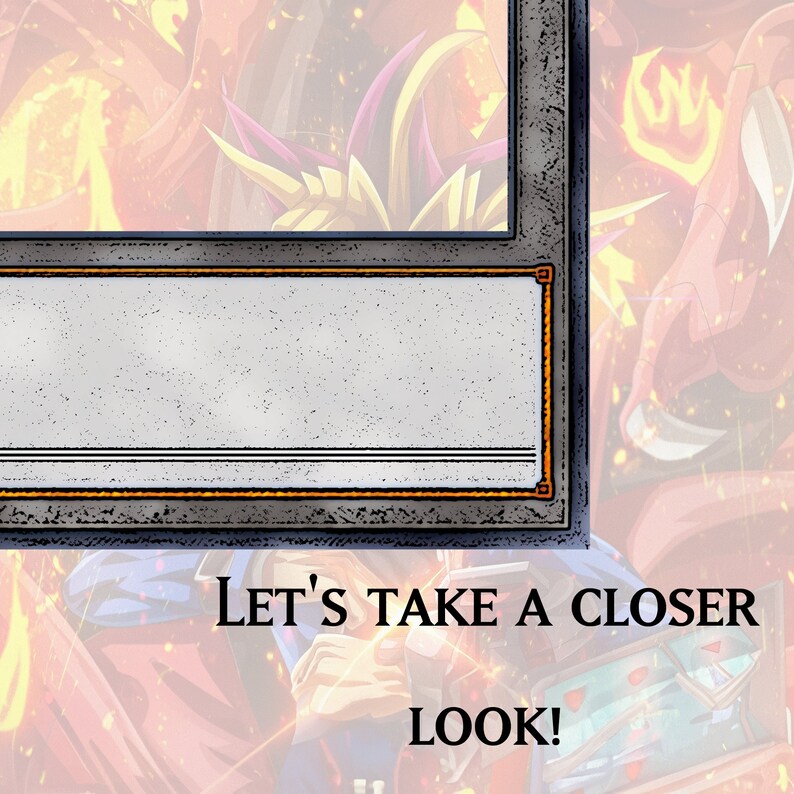 Retro Yu-gi-oh Card Frames, TCG Art Display (PNG Files) for Nostalgic ...
