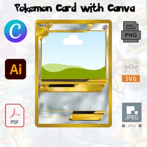 Custom Pokemon Card With Canva Frame Template , Craft Your Adventure ...