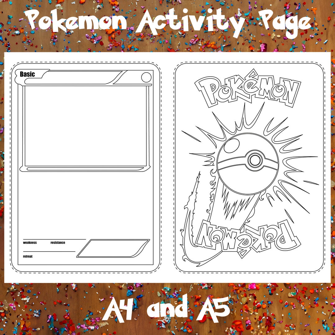 DIY Pokemon Card PDF Template Customizable Trading Cards, Easy-to-use ...