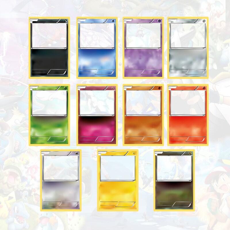 Blank Pokémons Card Template - Etsy